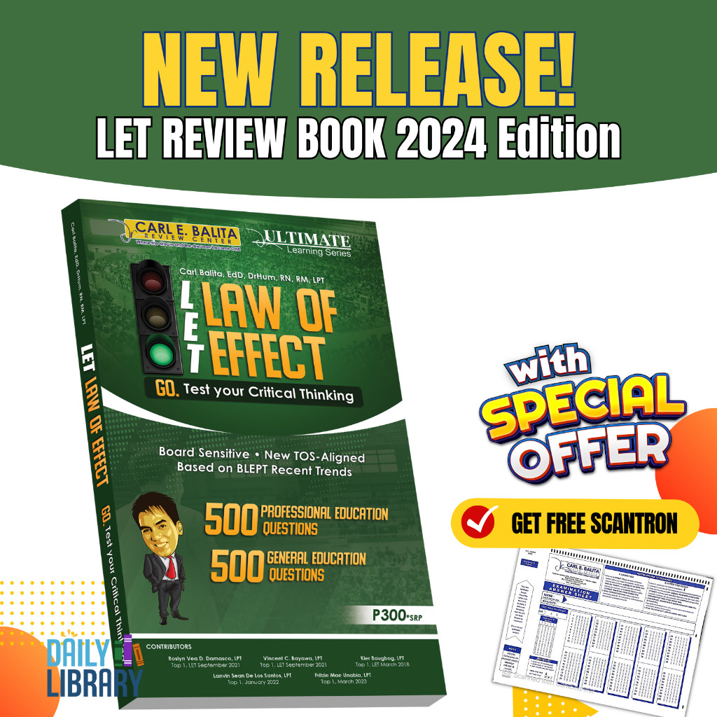 CBRC Law of Effect LET Reviewer (Green) 1,000 Questions 2024 Edition ...