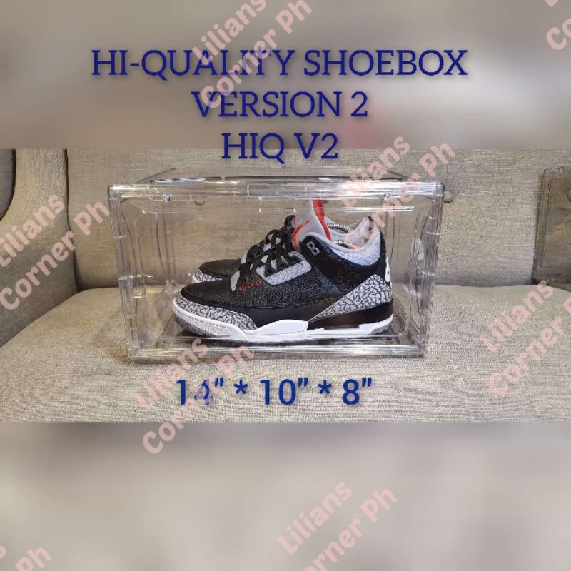 HI-QUALITY MAGNETIC SHOEBOX VERSION 2 ACRYLIC SIDE DROP | Shopee ...