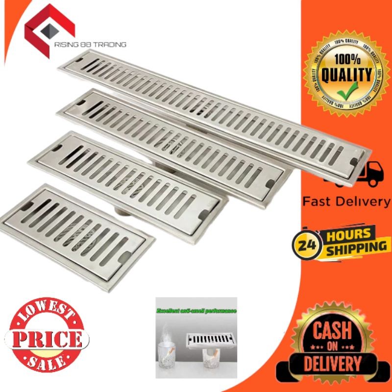 Sus304 Stainless rectangle floor drain, linear floor drain, shower ...