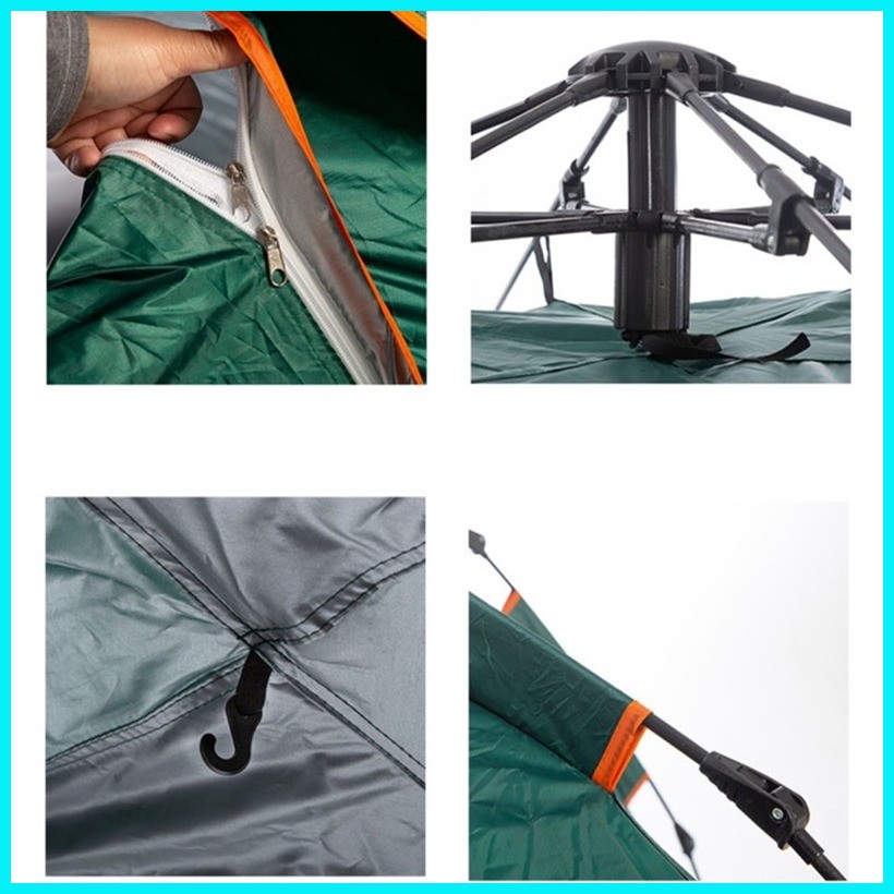 tent outdoor waterproof camping Automatic camping Tents 4 person ...