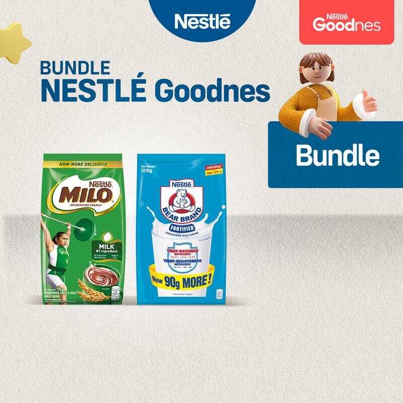 MILO Choco Malt 1kg and BEAR BRAND Fortified Powdered Milk Drink 1.21kg ...