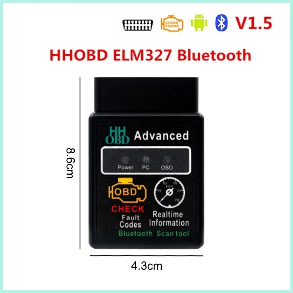 V1.5 ELM327 Car WIFI OBD 2 OBD2 OBDII Scan Tool Foseal Scanner Adapter ...
