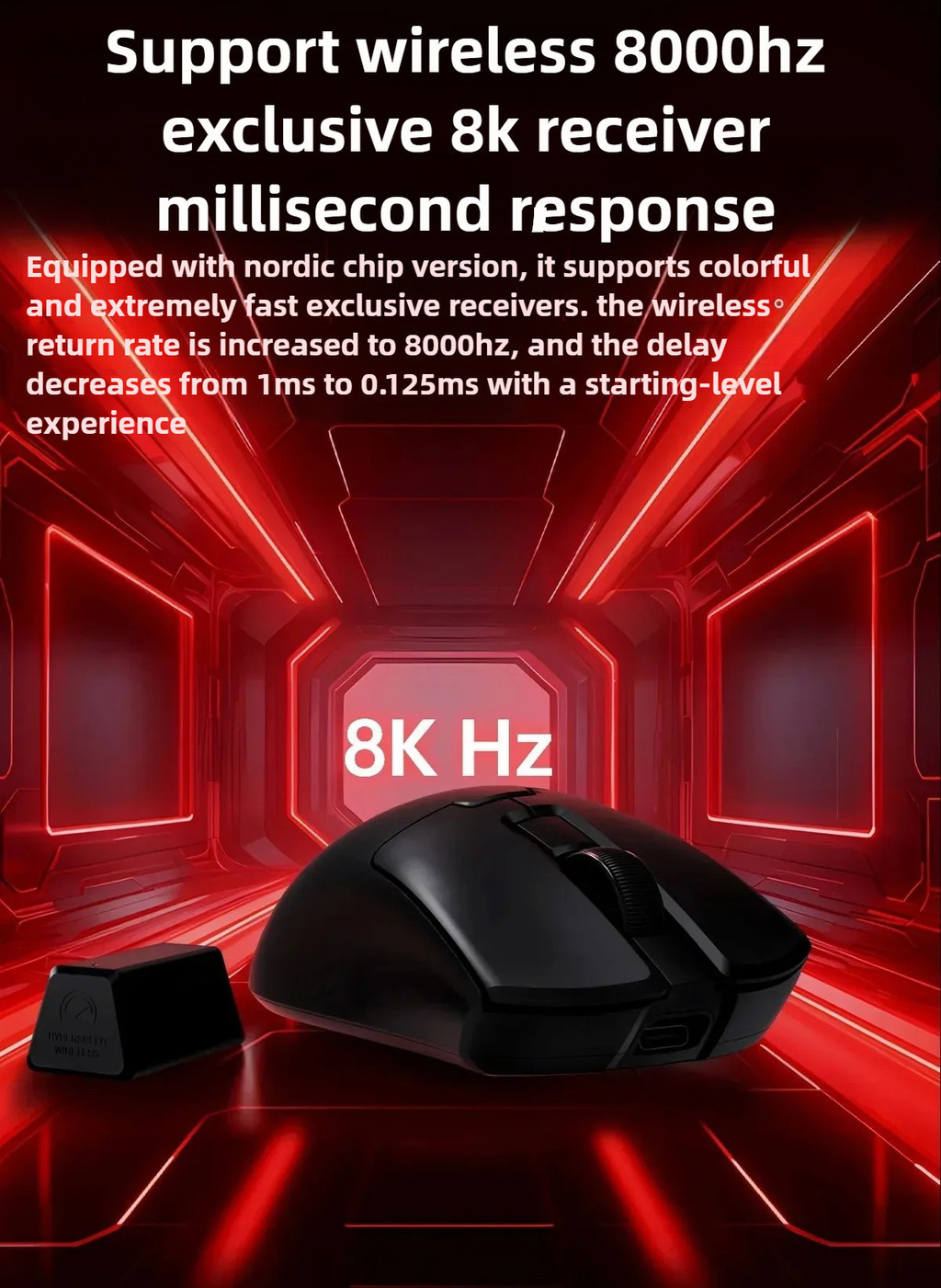 DELUX M900 Pro Ultra Dual-mode Mouse Wired 2.4G Wireless PAW3950 8Khz ...