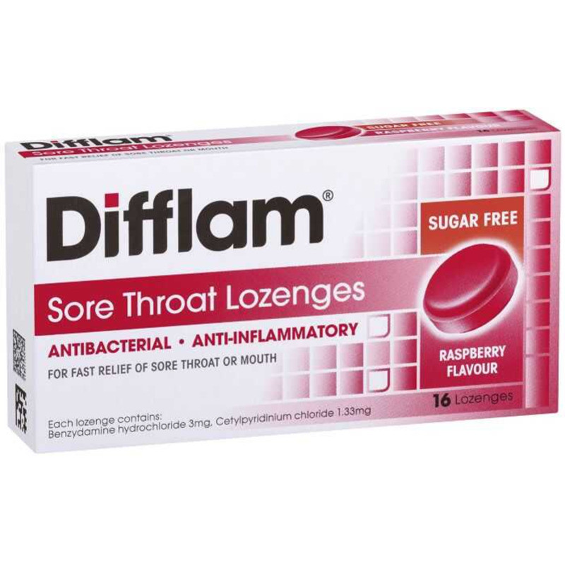 DIFFLAM COD Anti-Iammatory ANTI BACTERIAL LOZENGES RELIEF PAINFUL SORE ...