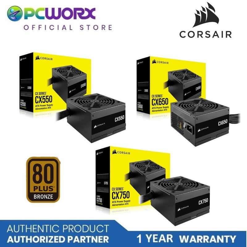 80+ Corsair Bronze Certified PSU | Cx550 550W, Cx650 650W, Cx750 750W ...
