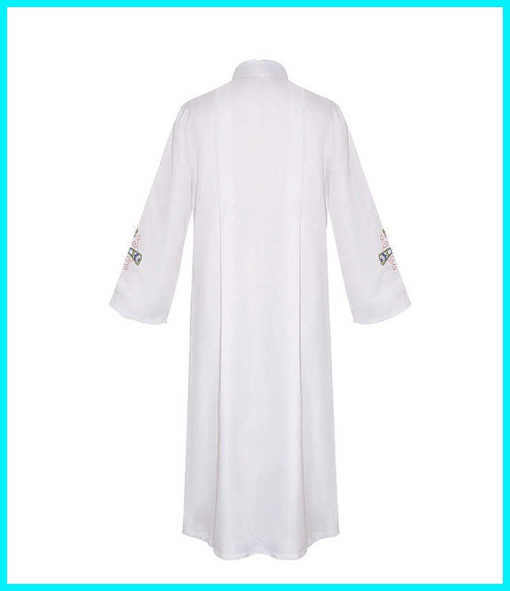 Clergy Robes Catholic Utensils Priest Robe White Church Gown Costume ...