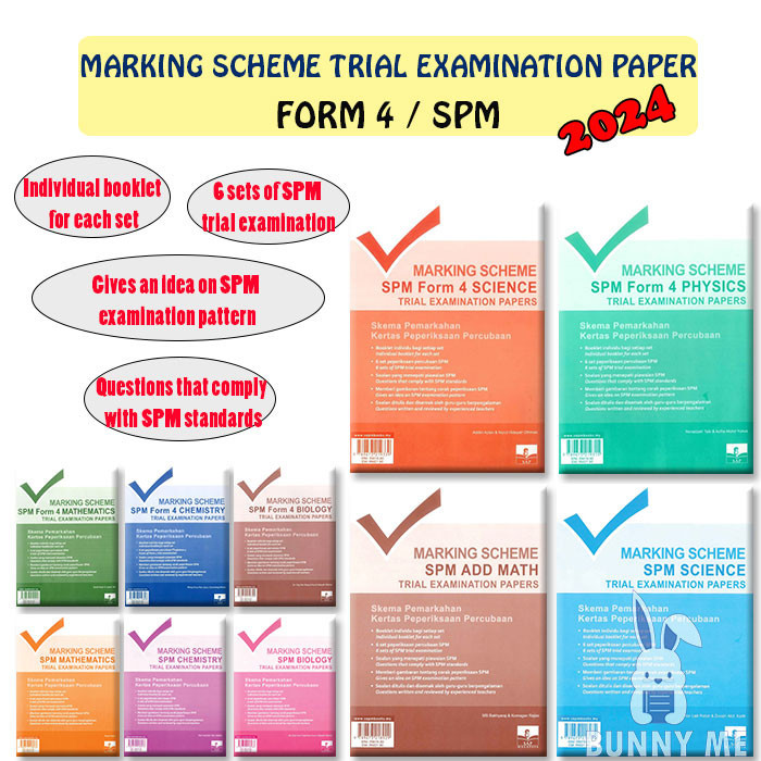 [BUNNY] 2024 Buku Latihan : Marking Scheme SPM / SPM Form 4 Trial ...