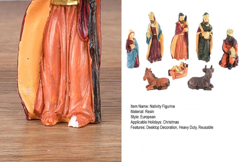 NTA Nativity Figurine Set Nativity of Jesus Figurine 8pcs Nativity ...
