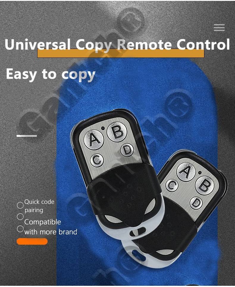 Remote Control 433Mhz RF Copy Code 4 channels 4 channels Remote Control ...