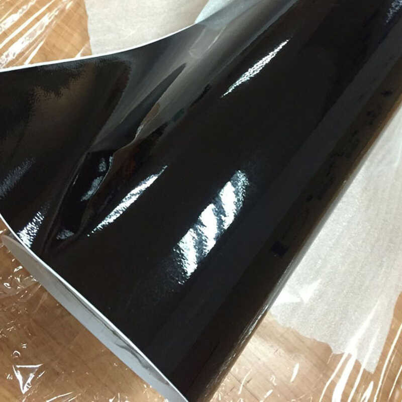 Premium 60Cm*1M/2M/3M/4M/5M/6M Φ Glossy Vinyl Car Decal Sticker Black ...