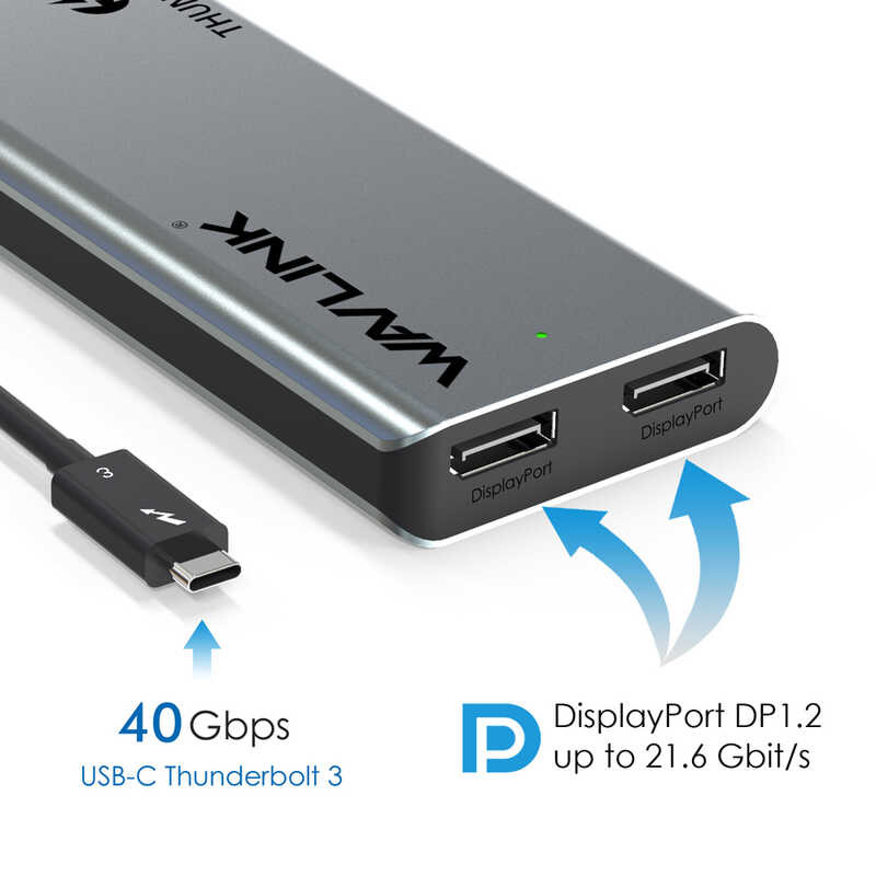 WAVLINK Thunderbolt 3 HUB Mini Hub With USB 3.0 Gigabit Ethernet ...