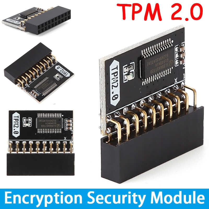 TPM Encrypted 2.0 Security Board LPC 14/18/20 Pin Mainboard Card Tpm2.0 ...