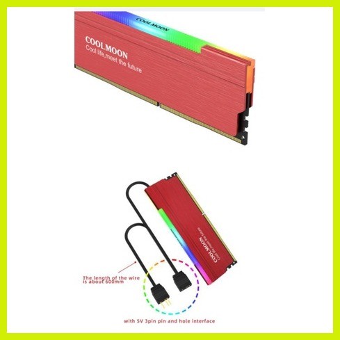 RAM Cooler 5Volts ARGB Glowing Memory DDR1 DDR3 DDR4 COOLING VEST ...