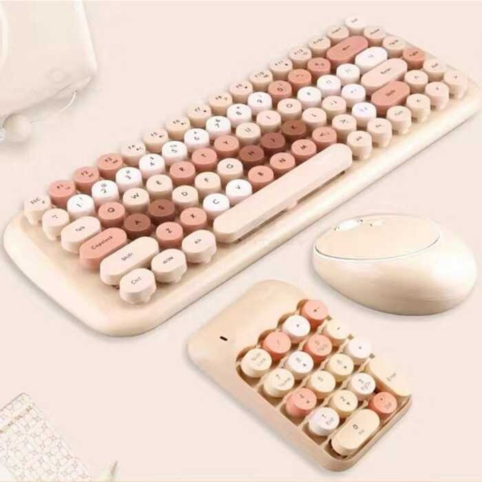 Mofii SY CANDY 2.4G Wireless Keyboard At Mouse Combo Stylish Mini Cute ...