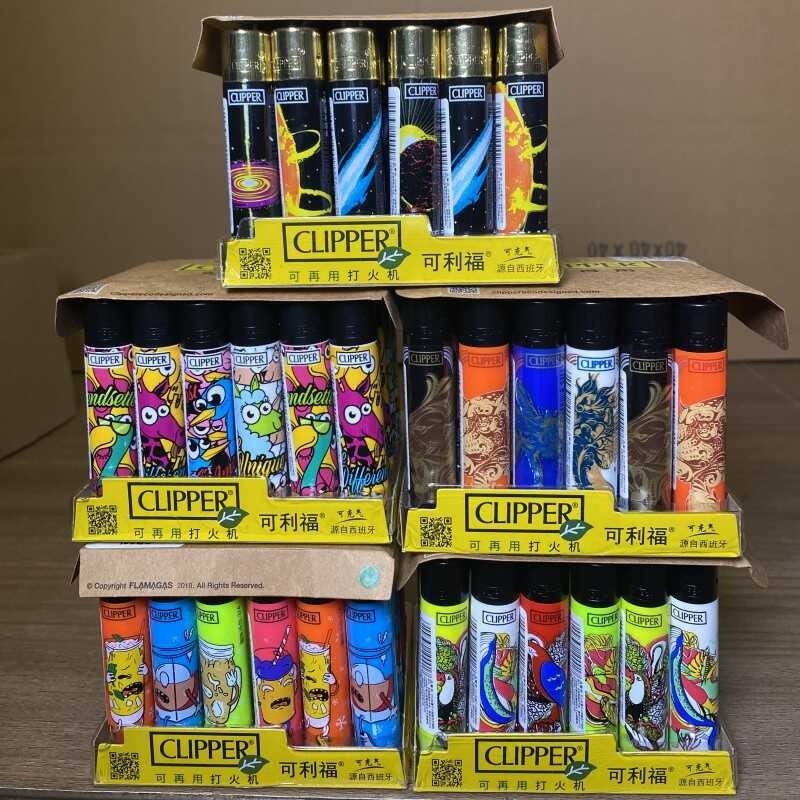 Clipper Smooth Wheel Men's Cigarette Nylon Body Refillable Butane Gas ...