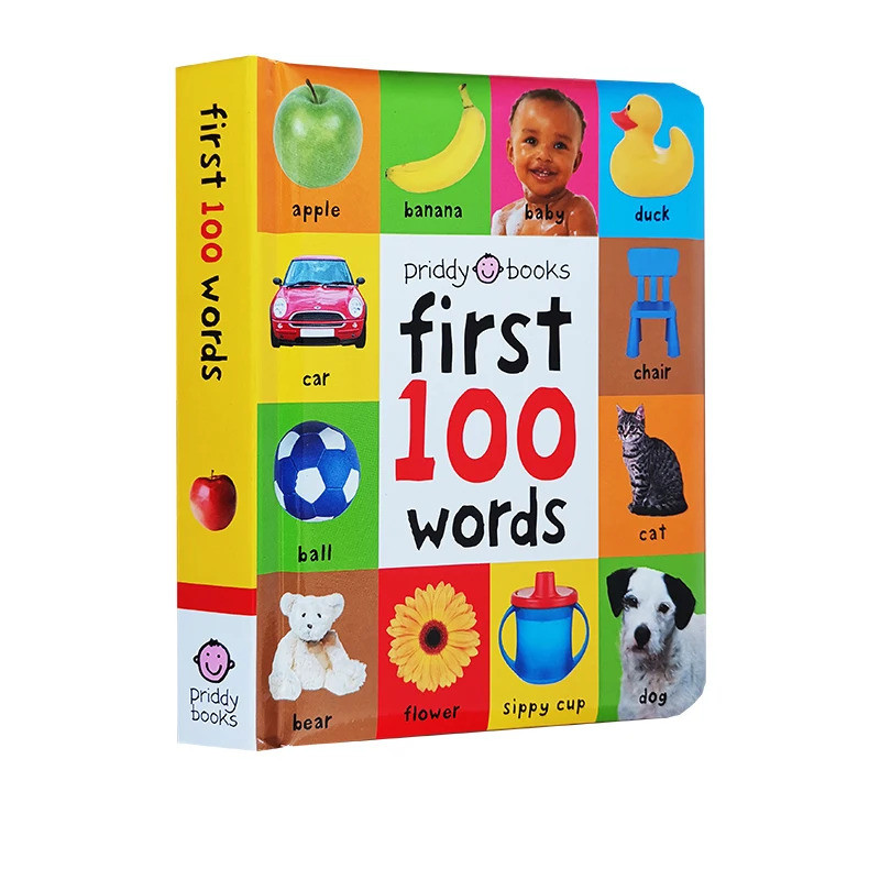 First 100 Animals Words Colors For Kids Early Education Board Book Baby ...