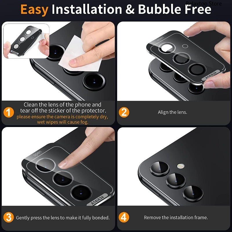 Clear Full Curved Camera Protective Tempered Glass For Xiaomi 14T Pro ...