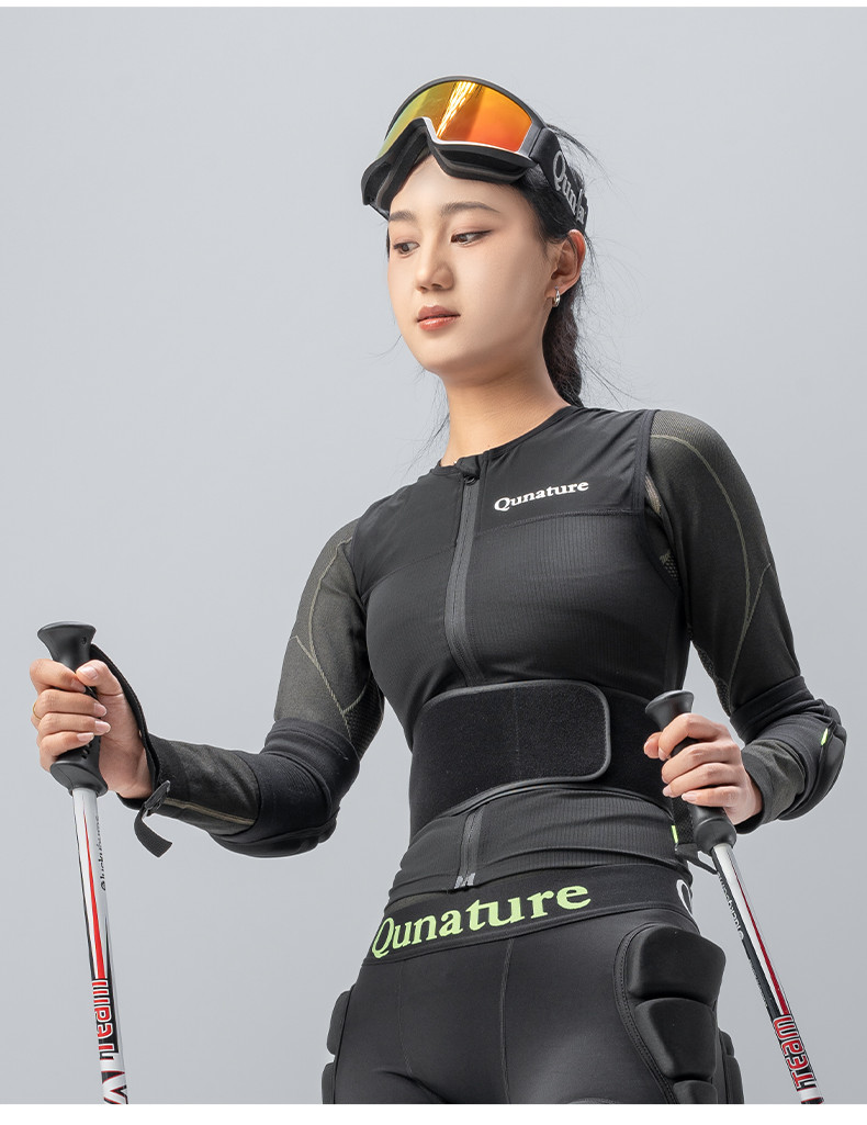 Qunature Ski Back Protection Vest Lumbar Spine Protection CE1 Level ...