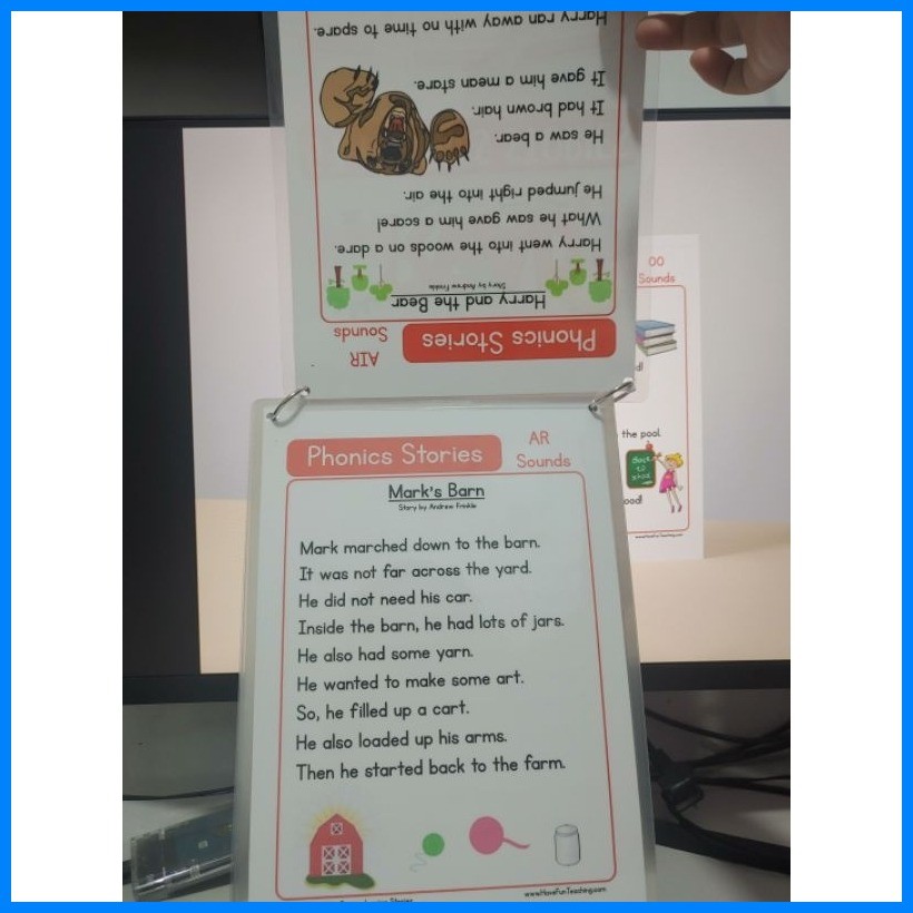 A4 size Laminated- 57 Phonics Short Stories Reading Comprehension ...
