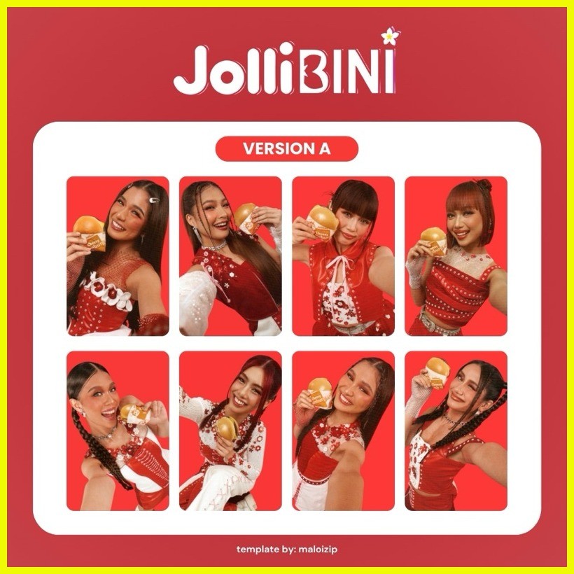 Original JolliBini BINI Jollibee Photocards | Shopee Philippines