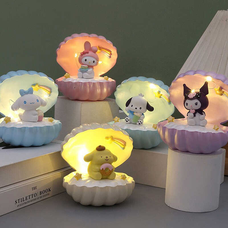 Kuromi Sanrio Kawaii Night Light Cinnamoroll My Melody Anime Cartoon ...