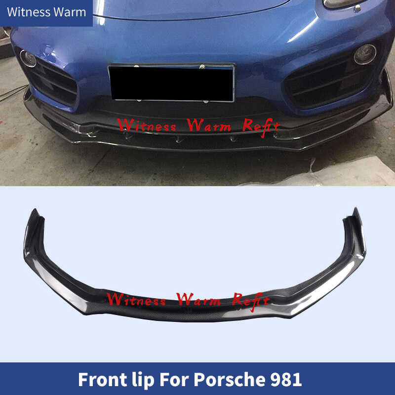 981 For Porsche carbon fiber lip for Cayman Boxster bumper spoiler ...