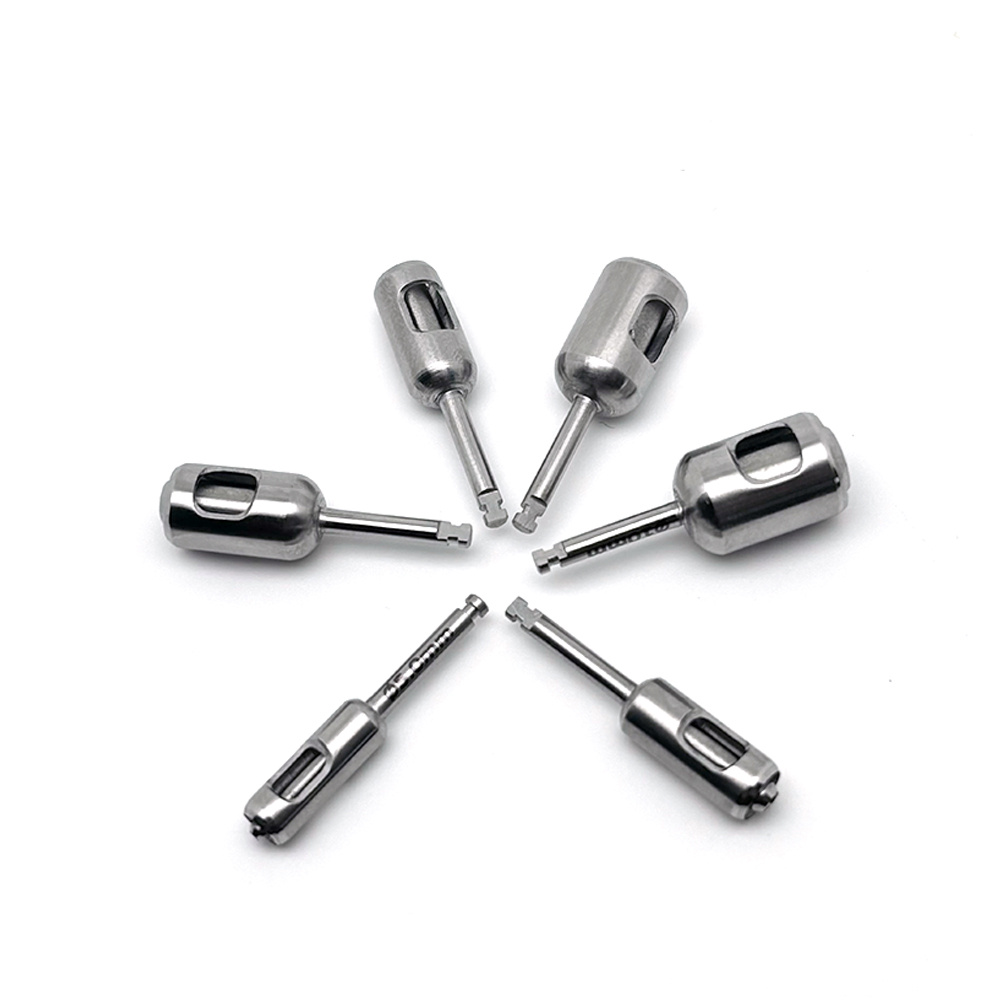 6pcs Dental Implant Trephine Bur Double Tissue Punch Stainless Steel ...