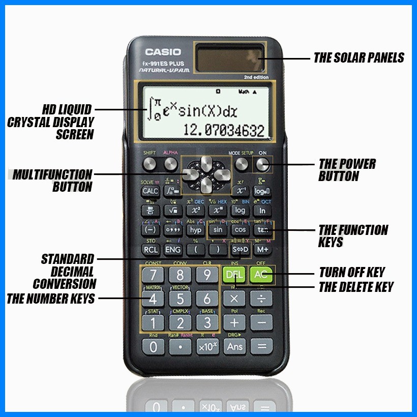 § Original Casio Scientific Calculator FX-991ES Plus FX-82MS Calculators New Edition | Shopee ...
