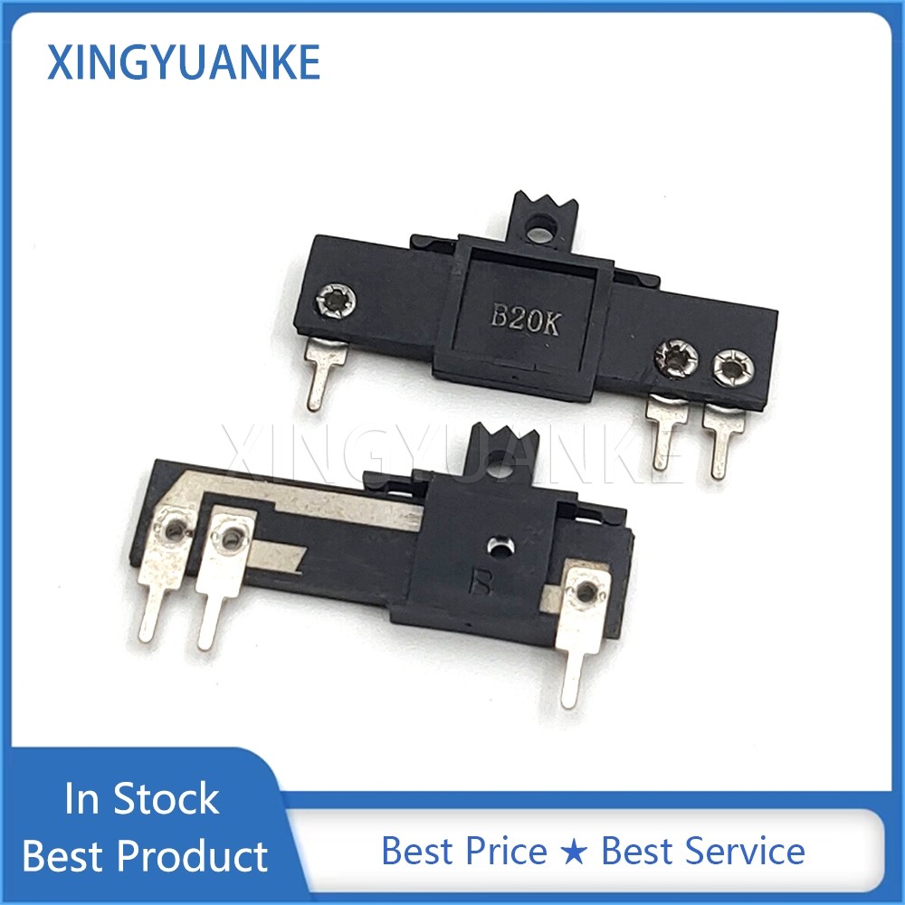 6Pcs/lot 3.5CM Straight Slide Push Pull Potentiometer 35MM Mono Mixer ...