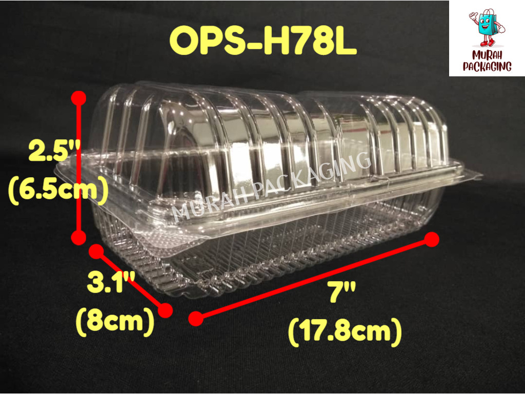 BENXON Kuih Container OPS H78L / Disposable Plastic Clear Bakery ...