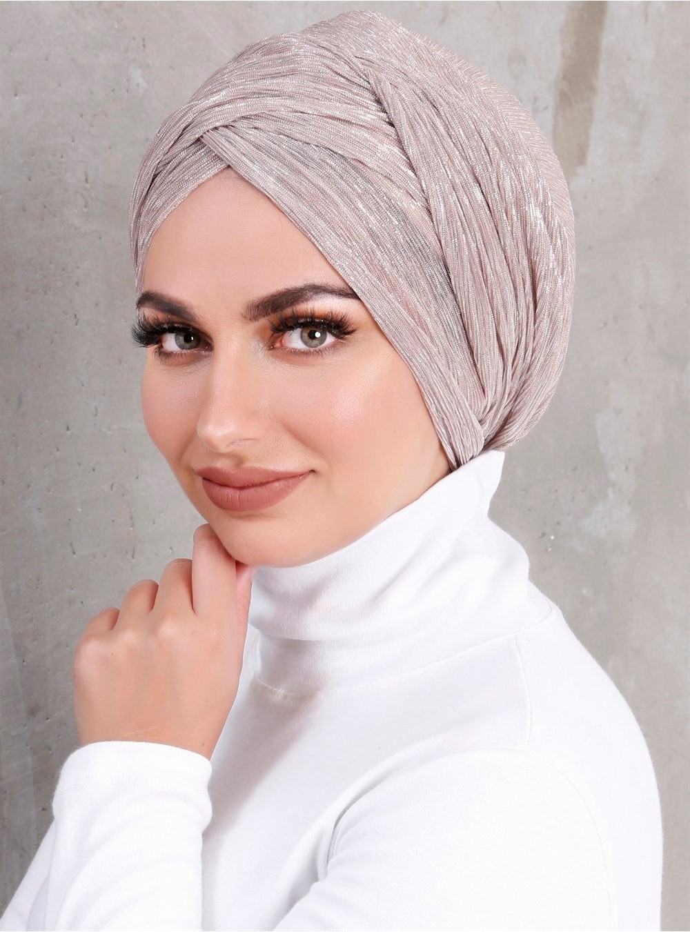 Shawl Shimmering Silk PREMIUM Islamic Instant Turban Headscarf Women ...