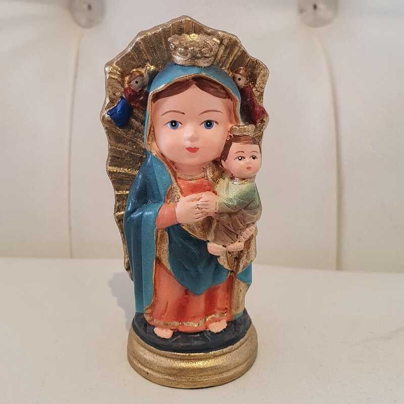 Bambini Chibi Mini Our Lady of Perpetual help Statue w/ Base (Mama Mary ...