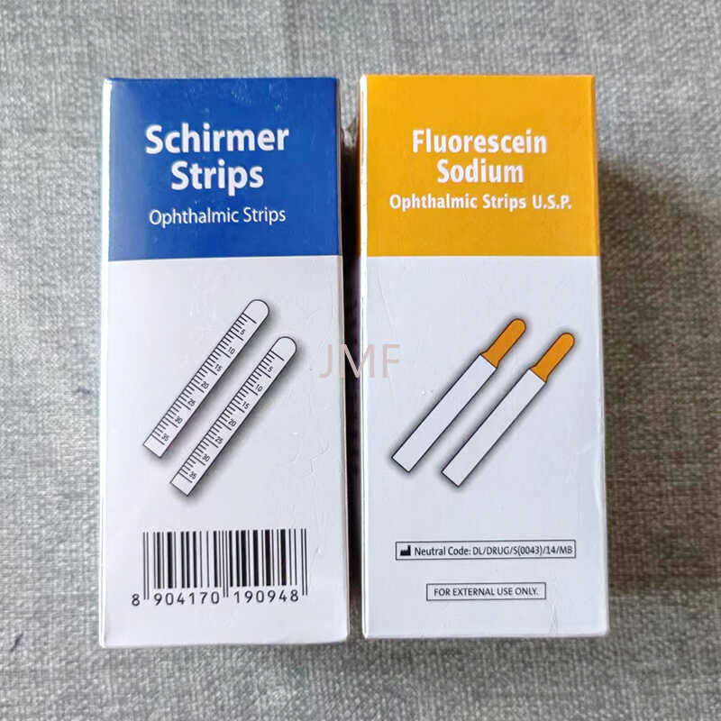 Pcs/Box India 100 Tear Detection Filter Paper Strip At Fluorescein ...
