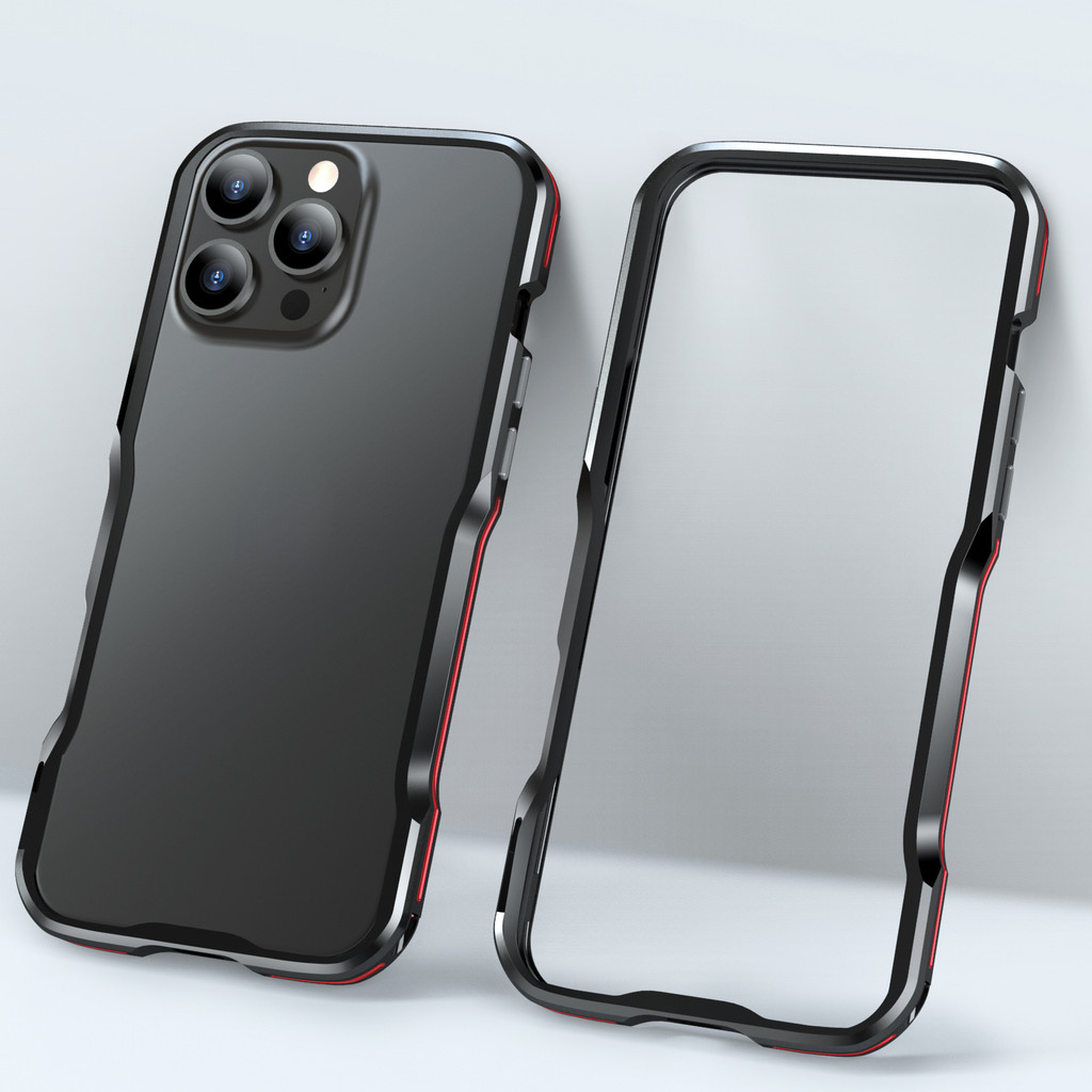 Luxury Aluminum Metal Frame Phone Case For iPhone 16 15 14 13 12 Pro ...