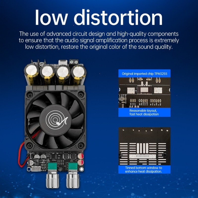 ZK-3002 Amplifier Board 300W Dual Channel,600Wfrequency Volume ...
