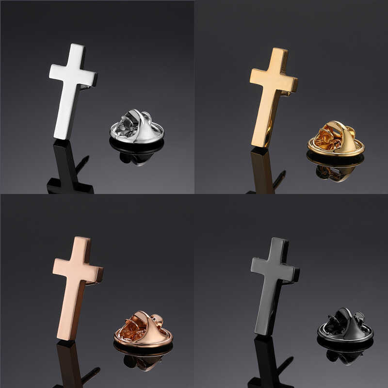 High-End Cross Lapel Pin For Men's Suit Creative Personality Fixed ...