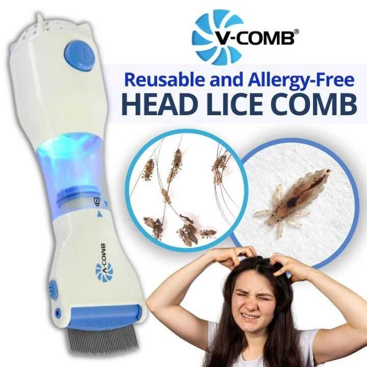Licetec Vcomb Lice Kuto Vacuum For Kids And Women Tanggal Kuto Comb Air ...