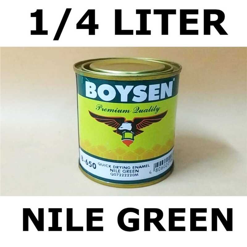 BOYSEN QDE NILE GREEN B-650 FOR WOOD AND METAL === 1/4 LITER 4675 ...