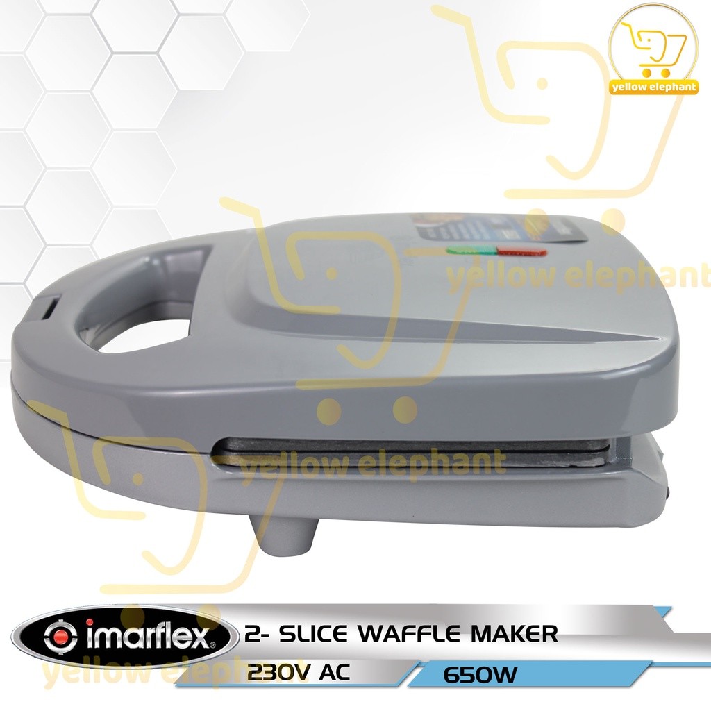 Imarflex ISM-325W Waffle Maker 2 Slice / Non Stick Plate / 650 watts ...