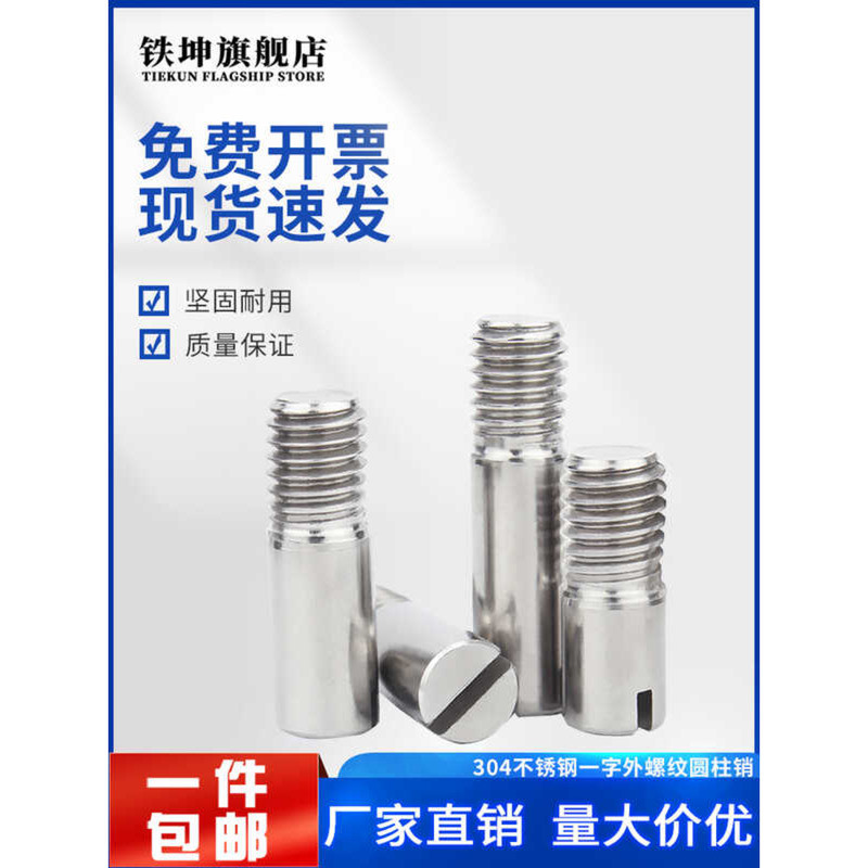 LY 304 Stainless Steel Gb878 Slot External Thread Cylindrical ...