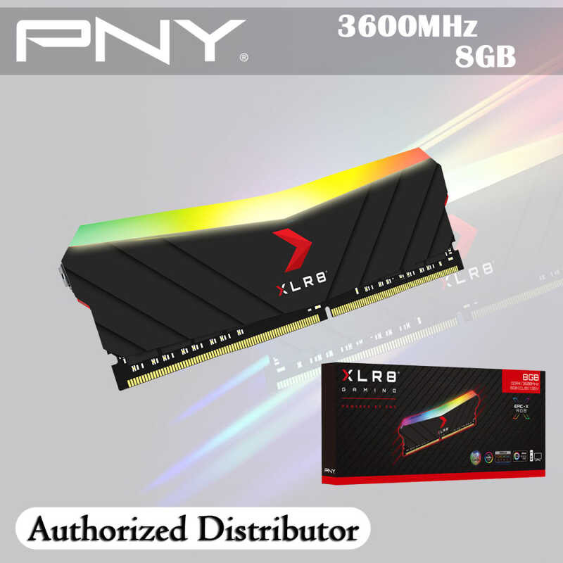 PNY Xlr8 Gaming Epic-X RGB Ddr4 3600Mhz Desktop Memory 8Gb Single ...