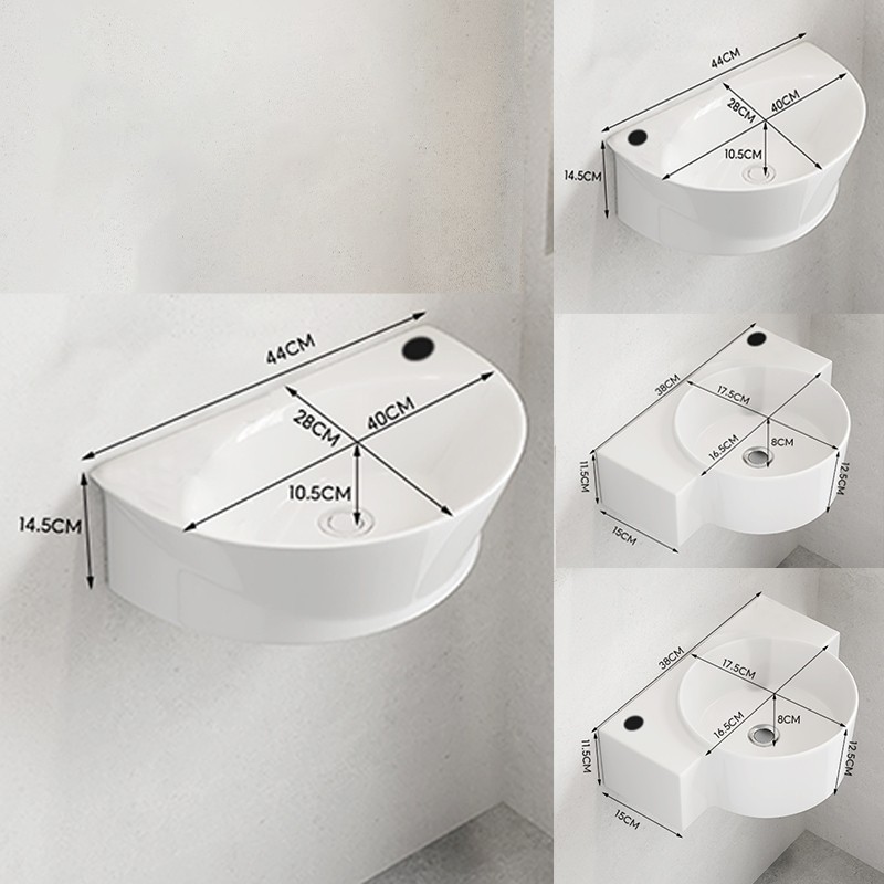 Counter Wall Lavatory Corner Basin Wall hung/ Corner wash basin/corner ...
