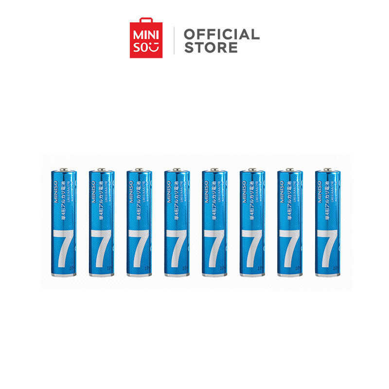MINISO AAA Alkaline Battery 8 Count Blue | Shopee Philippines