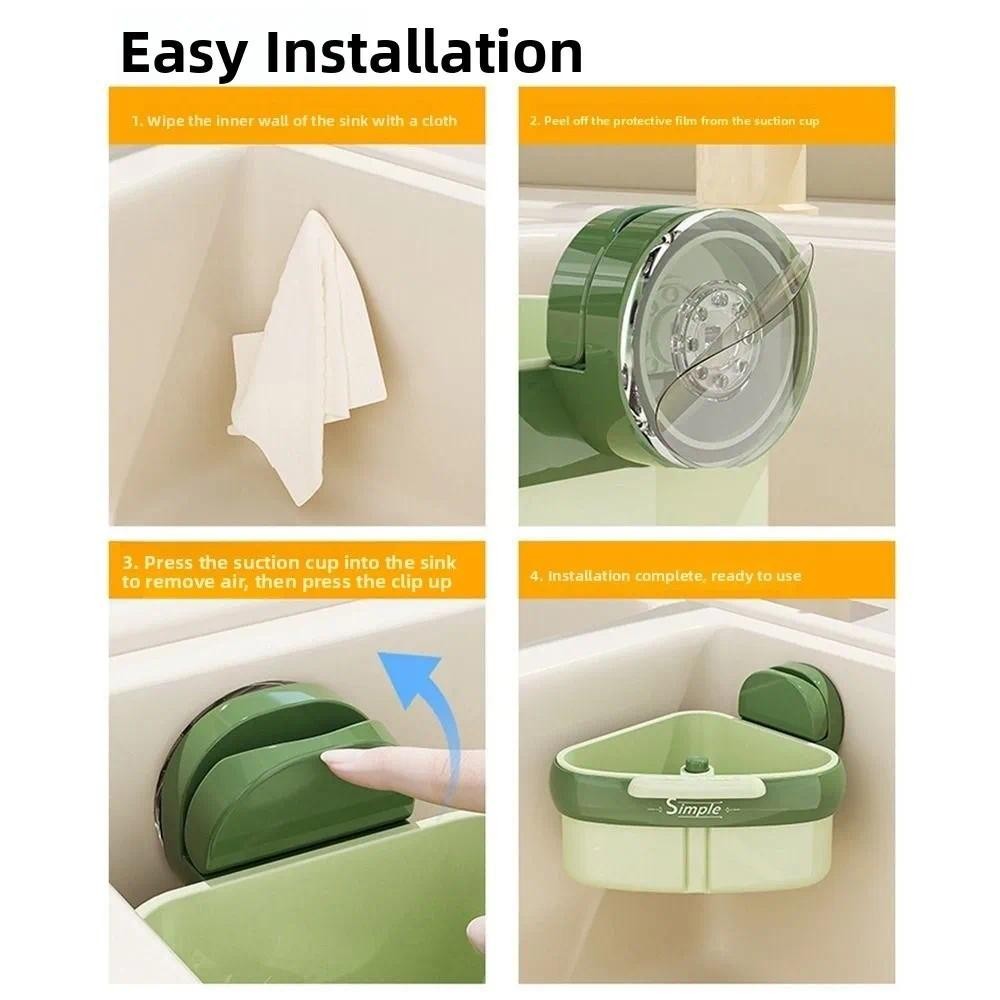 (COD) 2PCS Suction Cup Sink Strainer Basket 2 In 1 Creative Kitchen ...