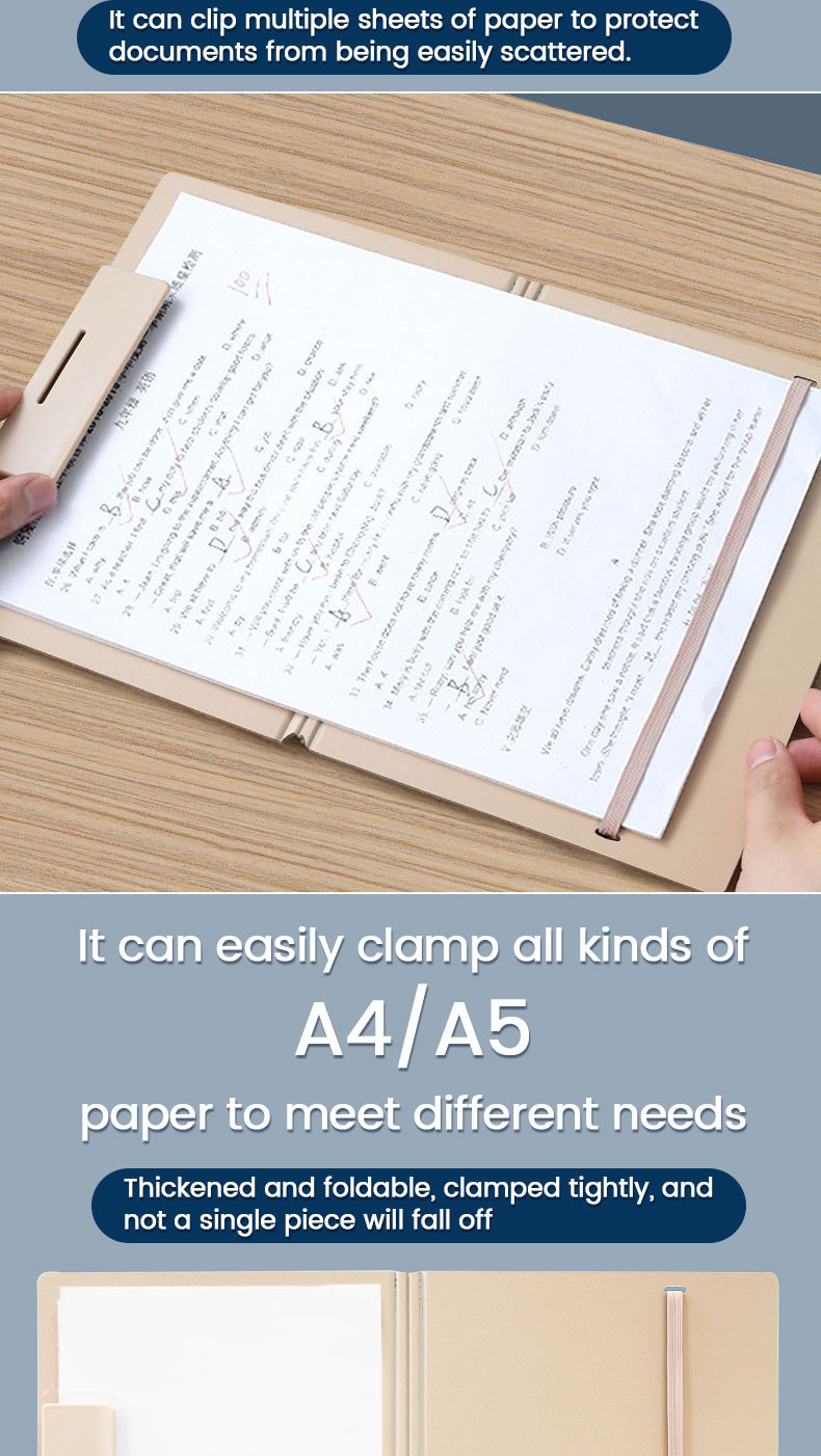 A4/Long Clipboard Folding Board Portable Foldable Folder Paper ...