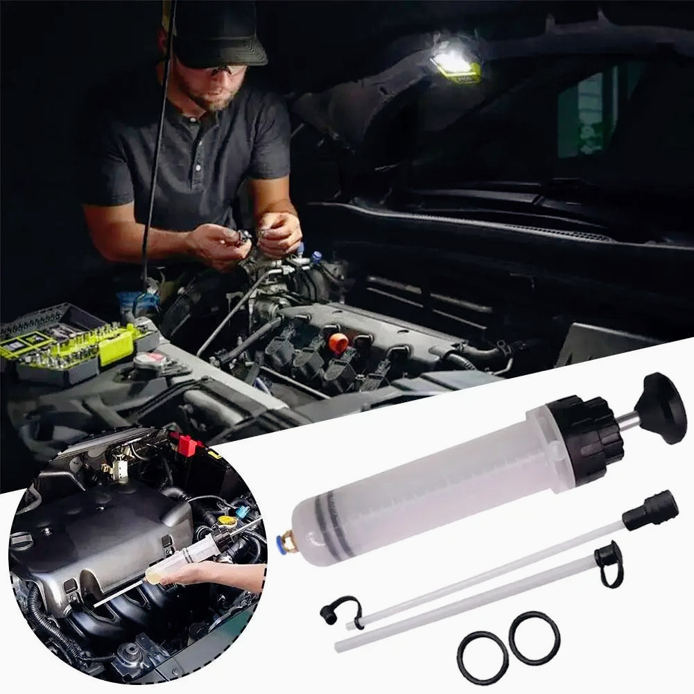 200/500CC Car Oil Fluid Extractor Manual Fluid Transfer Pump Filling ...