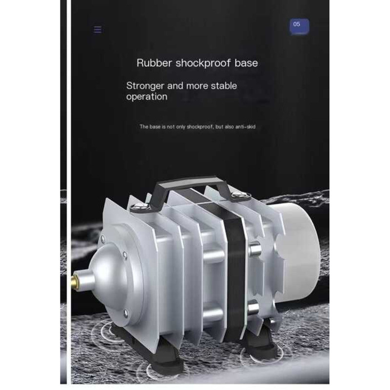 220V Electromagnetic Air Compressor Pump Oxygen Aquarium Fish Pond ...
