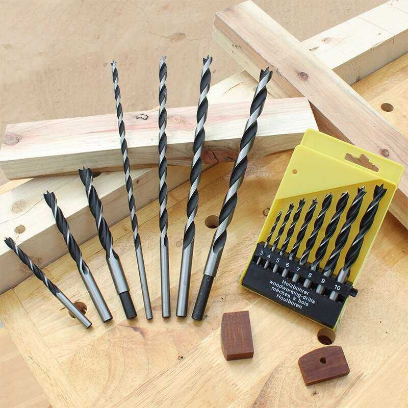 Three-Point Hole Saw Drill Bit Set for Wood Boards, Expanding Holes ...