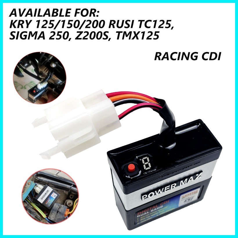 9 Mode Racing CDI (DC) for KRY 125/150/200 Rusi TC125,Sigma 250, Z200s ...