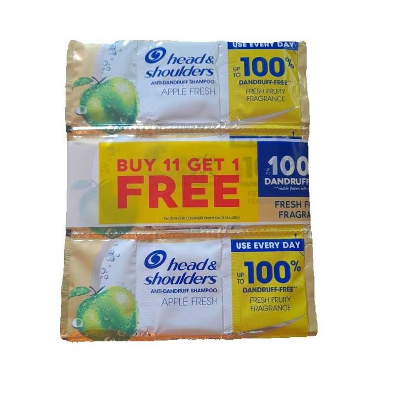 911 Head & Shoulders Apple Fresh Anti-Dandruff Shampoo 12Ml (11+1 ...